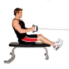 TKO Seated Row Chrome Bar w/Polyurethane - Connect Fit